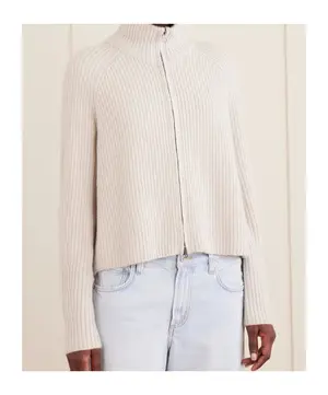 LISA YANG Sadie Ribbed Cashmere Cardigan