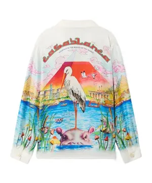 Casablanca Graphic-print Long-sleeve Shirt