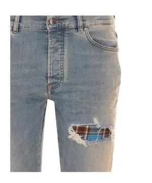 Amiri Mx1 Distressed Patch Jeans