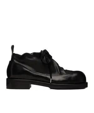 Comme Des Garçons Leather Derby Shoes - Black