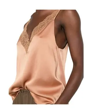 FORTE_FORTE Lace-trim Camisole Top