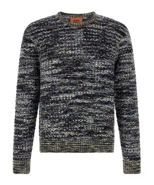 Missoni Crew Neck Long-sleeved Knitwear - Black