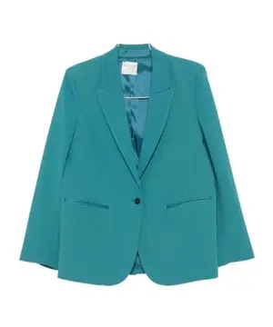 FORTE_FORTE Single-breasted Notched-lapels Jacket - Green