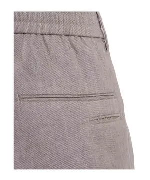 Peserico Pressed-crease Straight-leg Trousers
