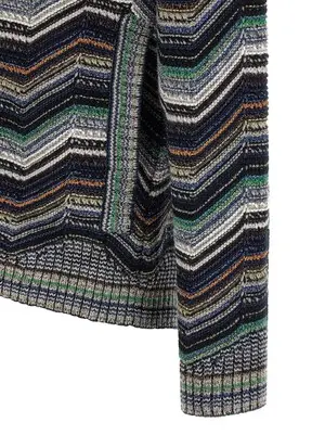 Missoni Zigzag-knit V-neck Cardigan