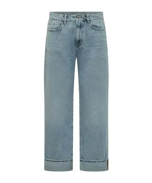 ICON DENIM LOS ANGELES Belt-loop Jeans - Light Blue