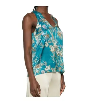 FORTE_FORTE Floral-print Sleeveless Top