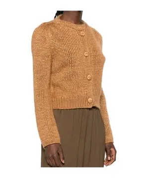 FORTE_FORTE Chunky-knit Button-up Cardigan