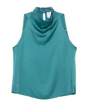 FORTE_FORTE High-neck Sleeveless Top - Green