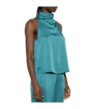 FORTE_FORTE High-neck Sleeveless Top