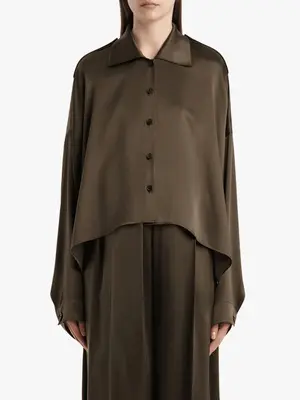 Khaite Long-sleeved Shirt With Lapel Collar - No