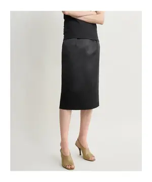 TOTEME Duchess Satin Pencil Skirt