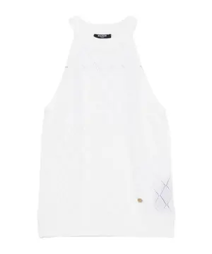Balmain Sleeveless Vest - White