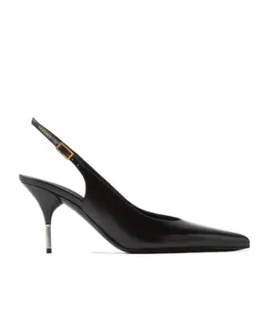 Versace Pointed Slingback Pumps - Black