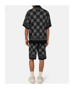 Amiri Ma Quad Checker Crochet Shirt