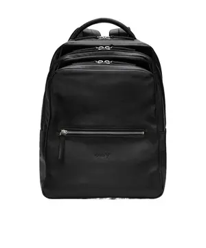 Marsèll Triparto Logo Debossed Backpack - Black