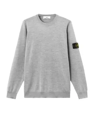 Stone Island Logo-patch Crew Neck Sweater - No