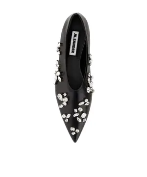 JIL SANDER Embellished Ballerina Flats