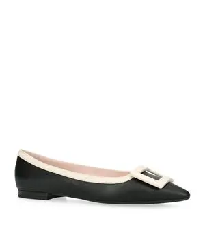 ROGER VIVIER Gommettine Pointed Toe Ballerinas