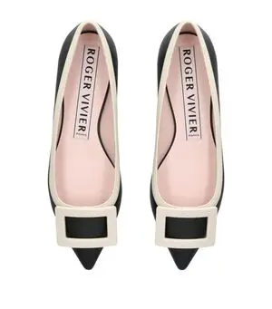 ROGER VIVIER Gommettine Pointed Toe Ballerinas