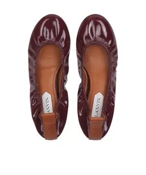 LANVIN Patent Leather Ballet Flats