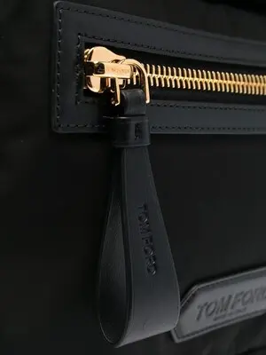 TOM FORD Logo Patch Zipped Backpack