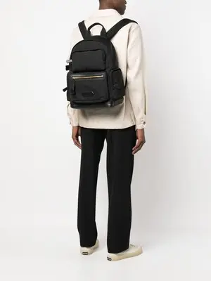 TOM FORD Logo Patch Zipped Backpack