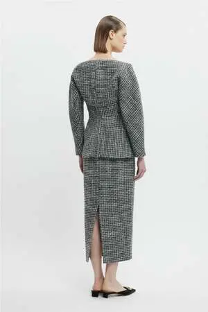 EMILIA WICKSTEAD Holden Top In Boucle Tweed
