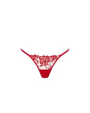 Bluebella Samara Embroidered Thong - Red