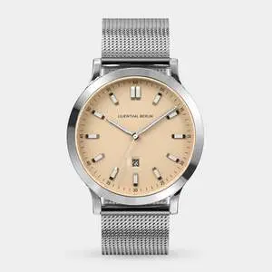 Lilienthal Berlin Mesh Strap Watch - Beige