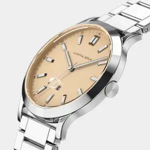 Lilienthal Berlin Huxley Ii Stainless Steel Watch - Beige