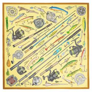 SQUAÏR The Quiet Inventory Bait Box Cotton Bandana - Yellow