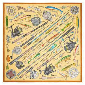 SQUAÏR The Quiet Inventory Bait Box Cotton Bandana - Yellow