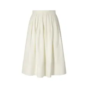 BALTÉR Minorca Lait Midi Skirt - White