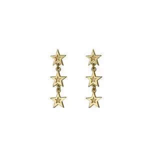 EDGE ONLY Megastar 3 Star Drop Earrings 18ct Vermeil - Gold