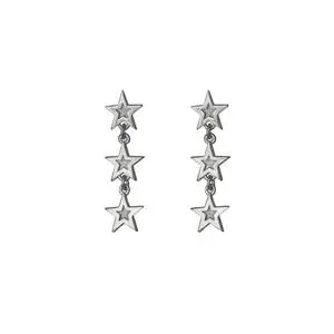 EDGE ONLY Megastar 3 Star Drop Earrings Sterling - Silver