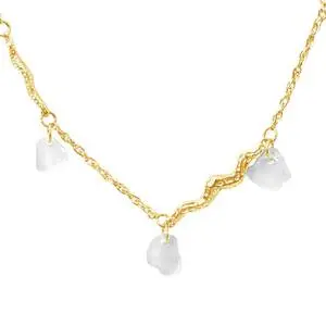 GLASSTYK White Skumbølge Anklet