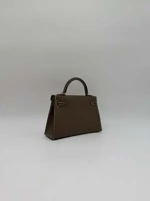 Hermès Mini Kelly Etoupe Epsom Gold Hardware
