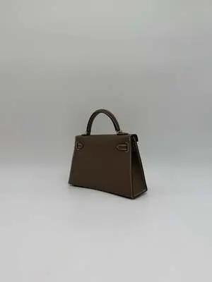 Hermès Mini Kelly Etoupe Epsom Gold Hardware