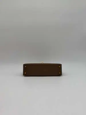 Hermès Mini Kelly Etoupe Epsom Gold Hardware