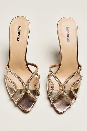 Lola Cruz Rhestone Heels