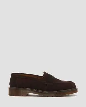 Dr. Martens Delapre Penny Loafer Repello Calf Suede - Brown