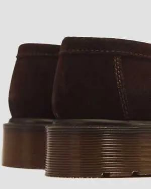 Dr. Martens Delapre Penny Loafer Repello Calf Suede - Brown