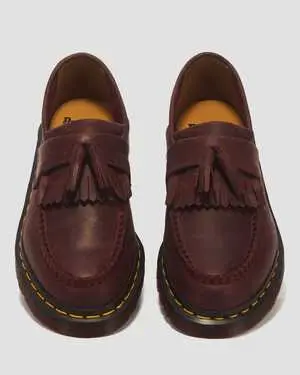 Dr. Martens Adrian Crazy Horse Leather Tassel Loafers