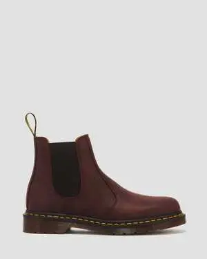 Dr. Martens 2976 Crazy Horse Chelsea Boots - Red