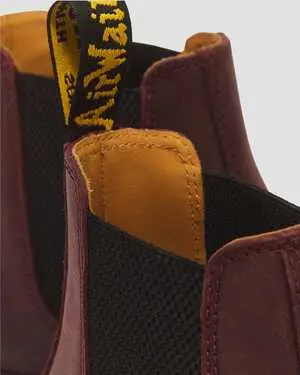Dr. Martens 2976 Crazy Horse Chelsea Boots - Red