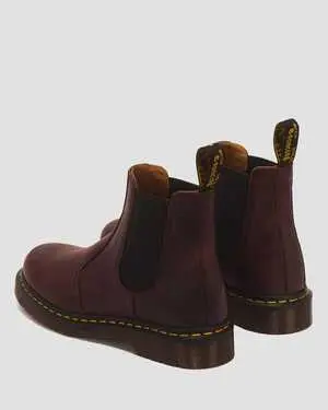 Dr. Martens 2976 Crazy Horse Chelsea Boots - Red