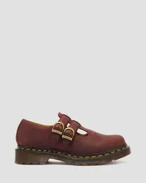 Crazy Horse Leather Mary Jane Shoes