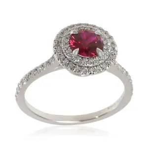 Tiffany & Co. Ruby And Diamond Soleste Ring