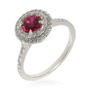 Tiffany & Co. Ruby And Diamond Soleste Ring